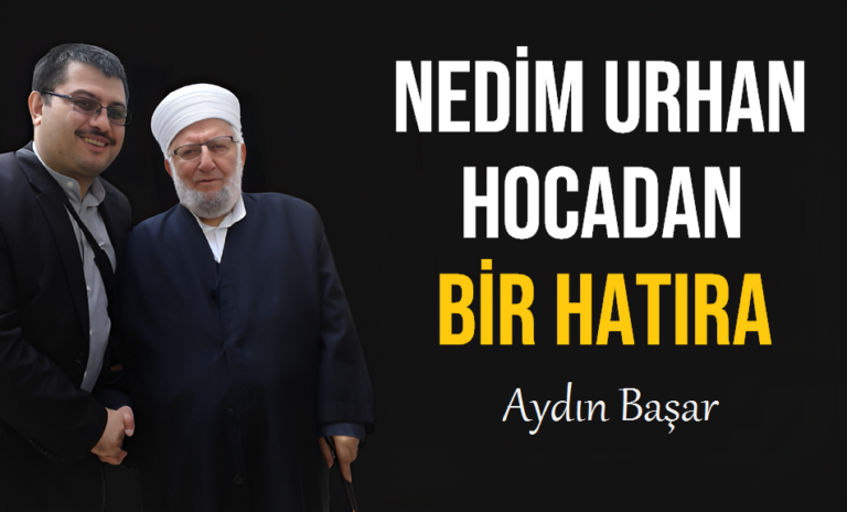 Nedim Urhan hocadan bir hatıra... - İrfan Dünyamız