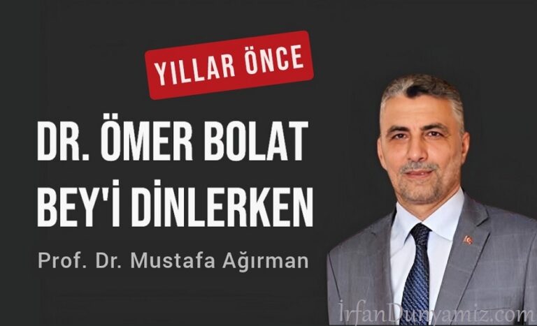 Ömer Bolat hakkında eski bir yazı... - İrfan Dünyamız